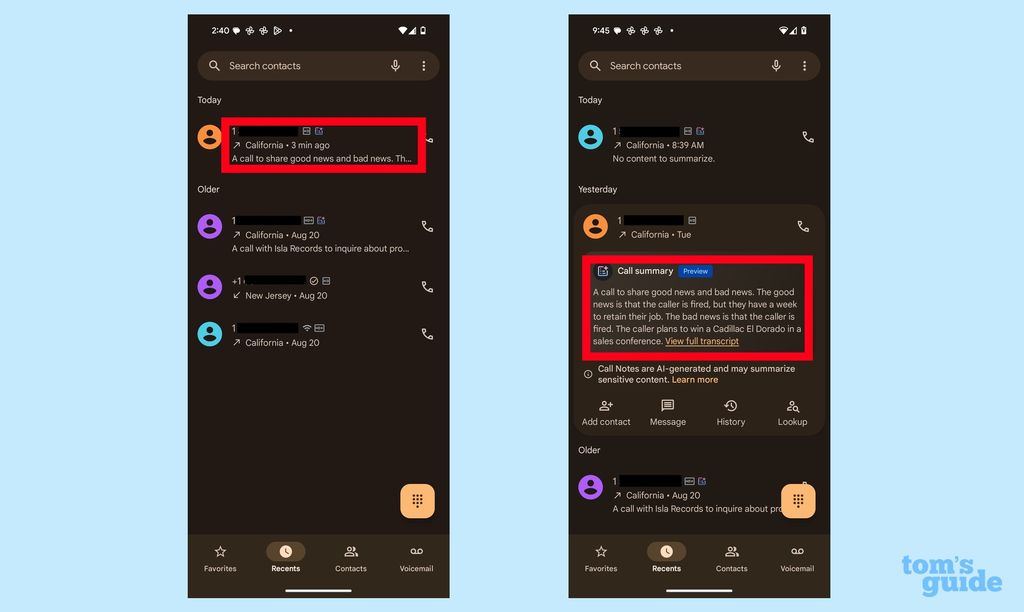 How to use Call Notes to record and summarize phone calls on Pixel 9 ...