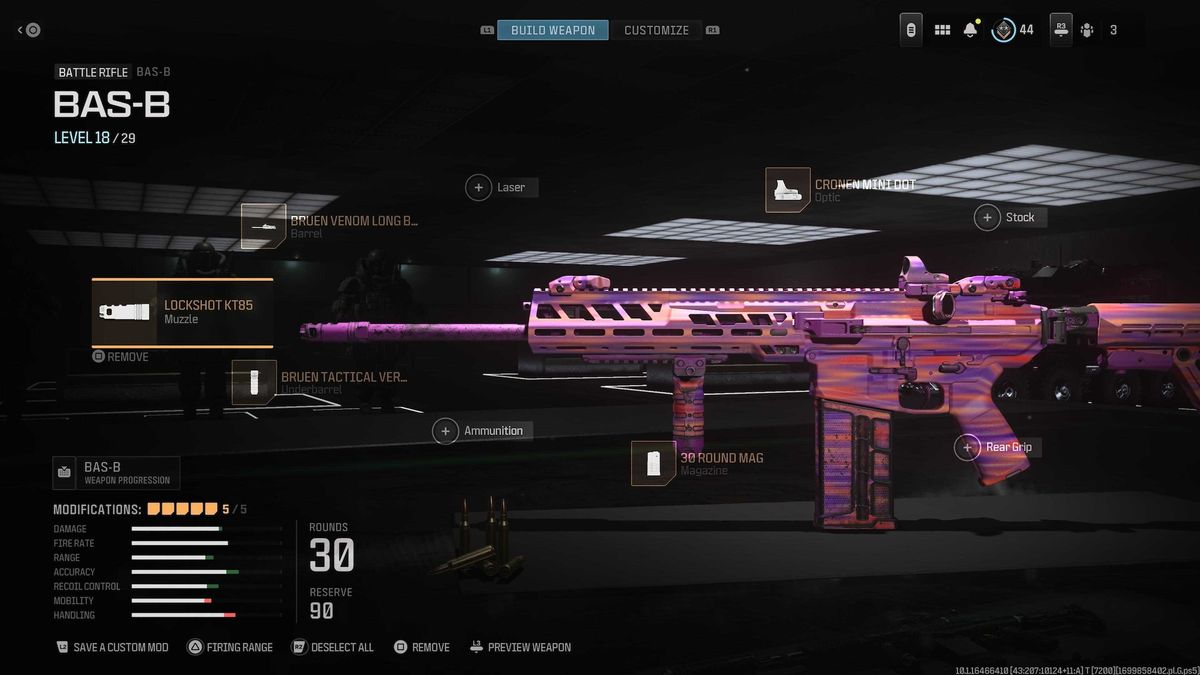 Modern Warfare 3 best BAS-B loadout and attachments | TechRadar