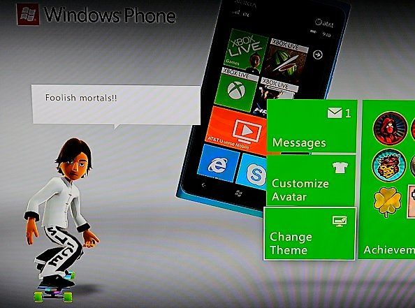 A quick look at the Xbox 360's Windows Phone Theme featuring the Lumia ...