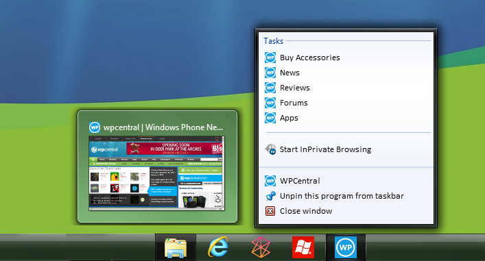 Site announcement: We're now IE9 compatible with jump lists | Windows Central