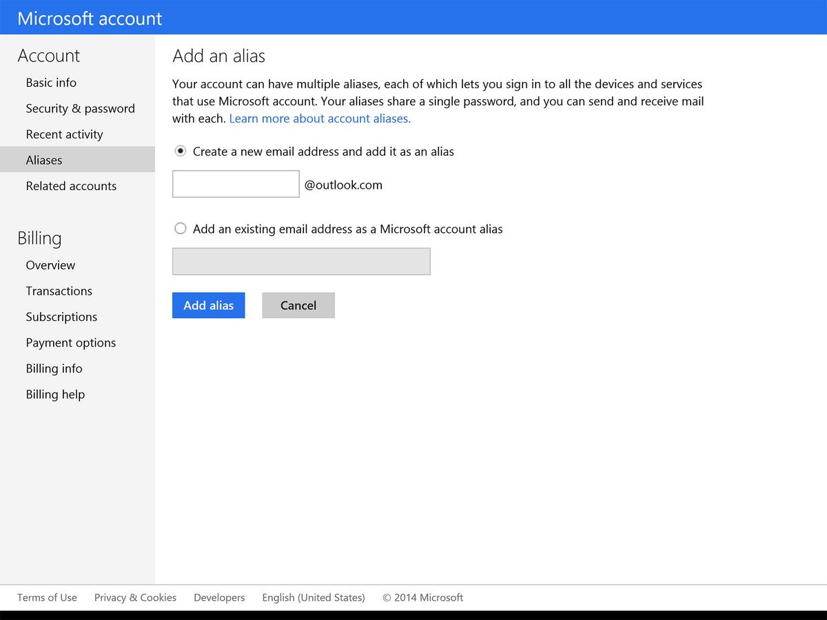 How to swap your primary account with a new alias on Windows Phone 8.1 ...
