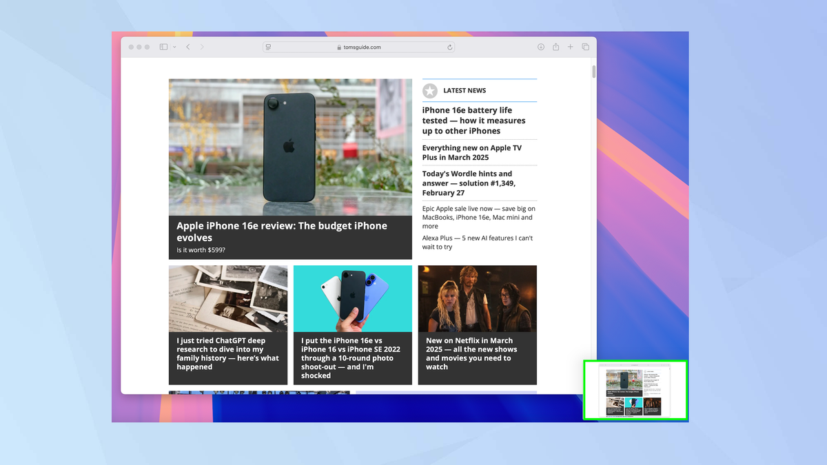 Mac has multiple screenshot tools — here's how to use them | Tom's Guide