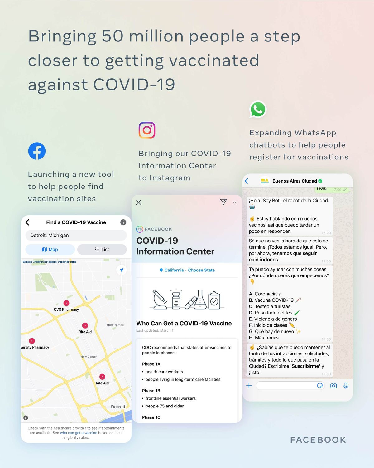 Facebook vaccine finder is launching to help you get your Covid vaccine ...
