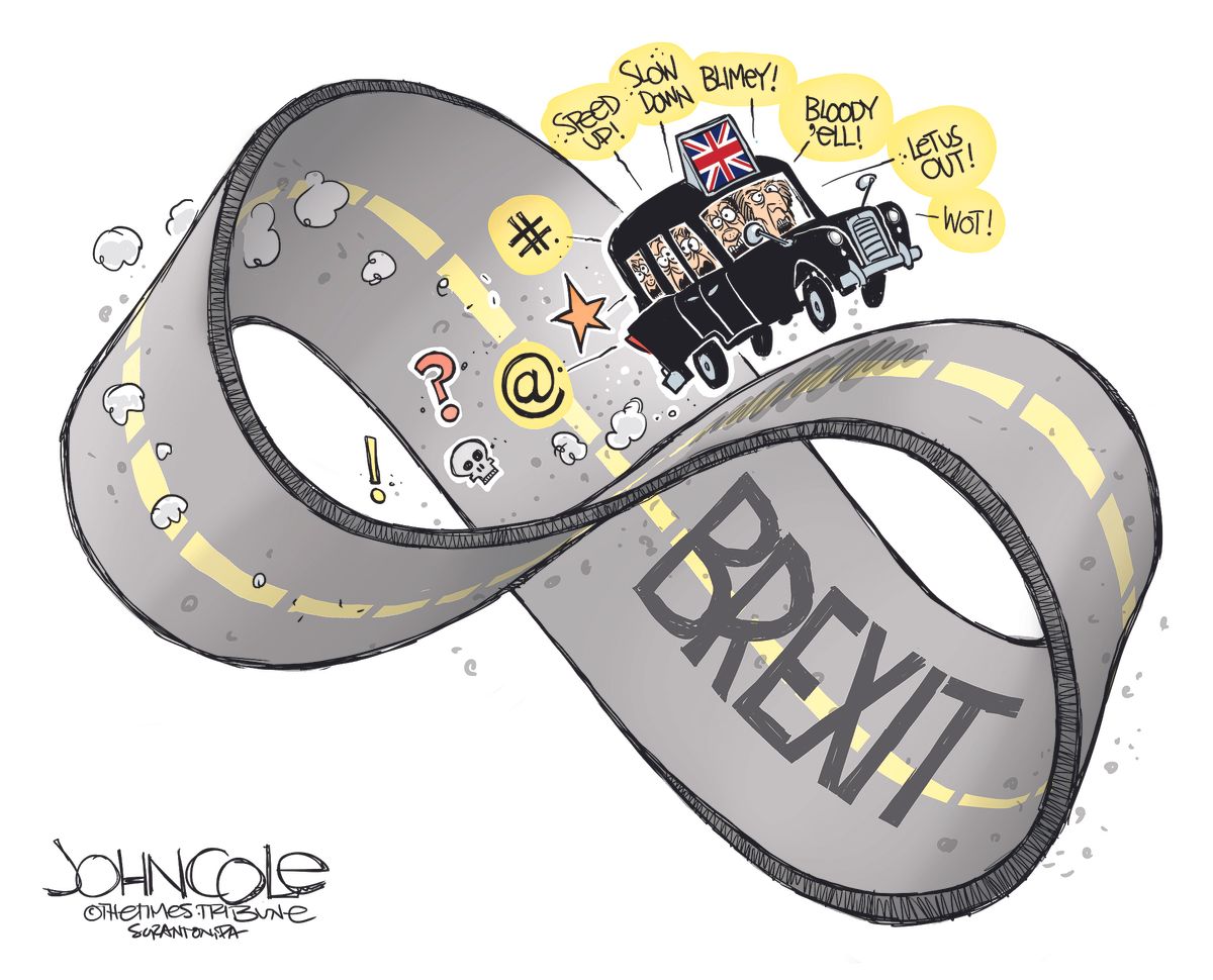 Political Cartoon World endless brexit loop | The Week