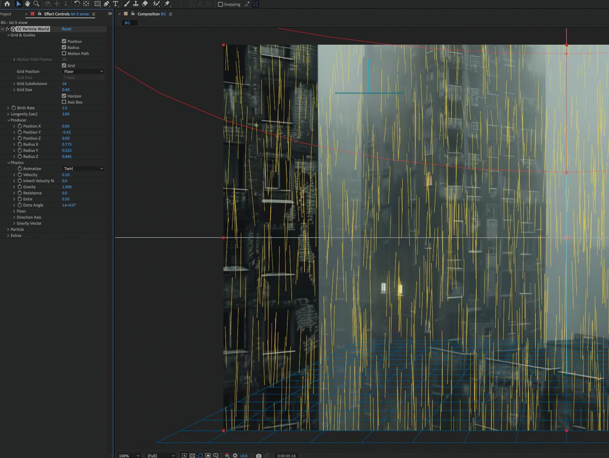 After Effects tutorial: how to easily create a realistic snow effect ...