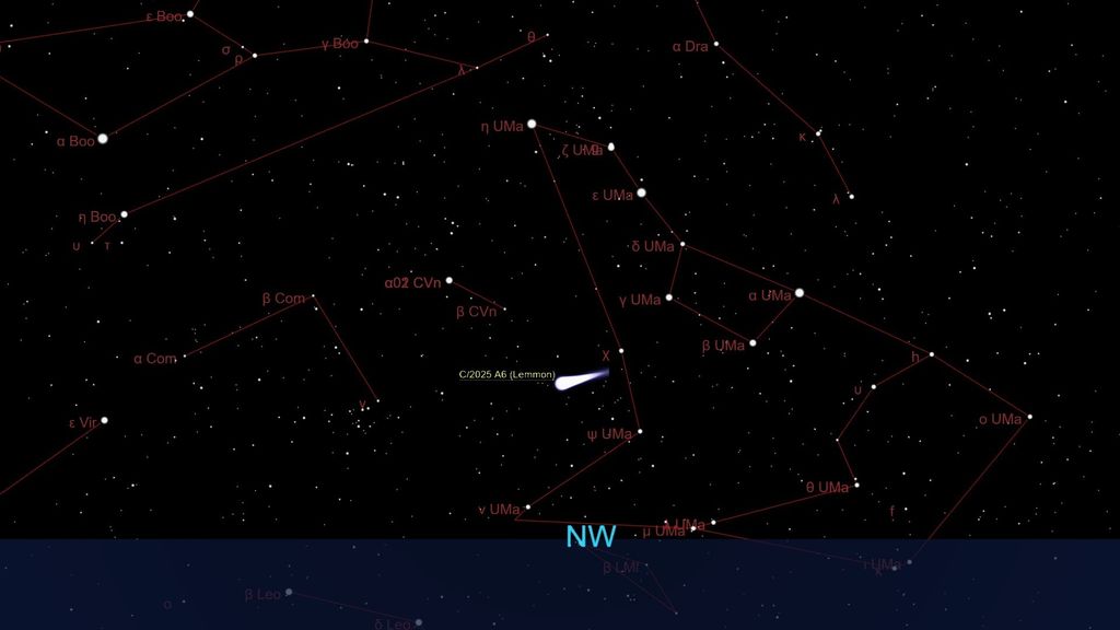 Comet C/2025 A6 (Lemmon) is approaching Earth — will it become visible ...