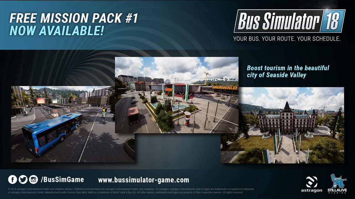 Bus Simulator 18 gets a free mission pack | PC Gamer