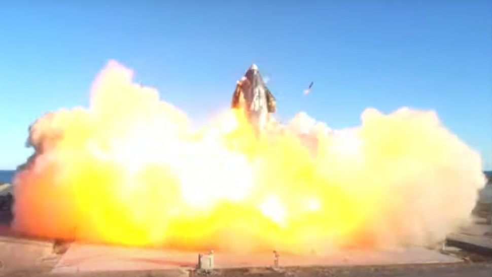 SpaceX explosion: watch the Starship SN8 rocket meet fiery end | TechRadar