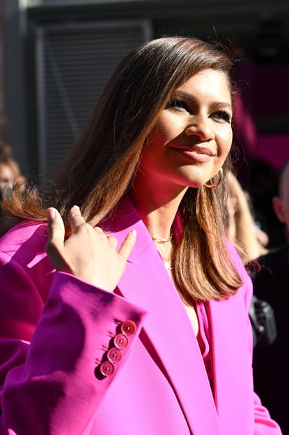 Zendaya Wore Head-to-Toe Pink at the Valentino Show in Paris | Marie Claire
