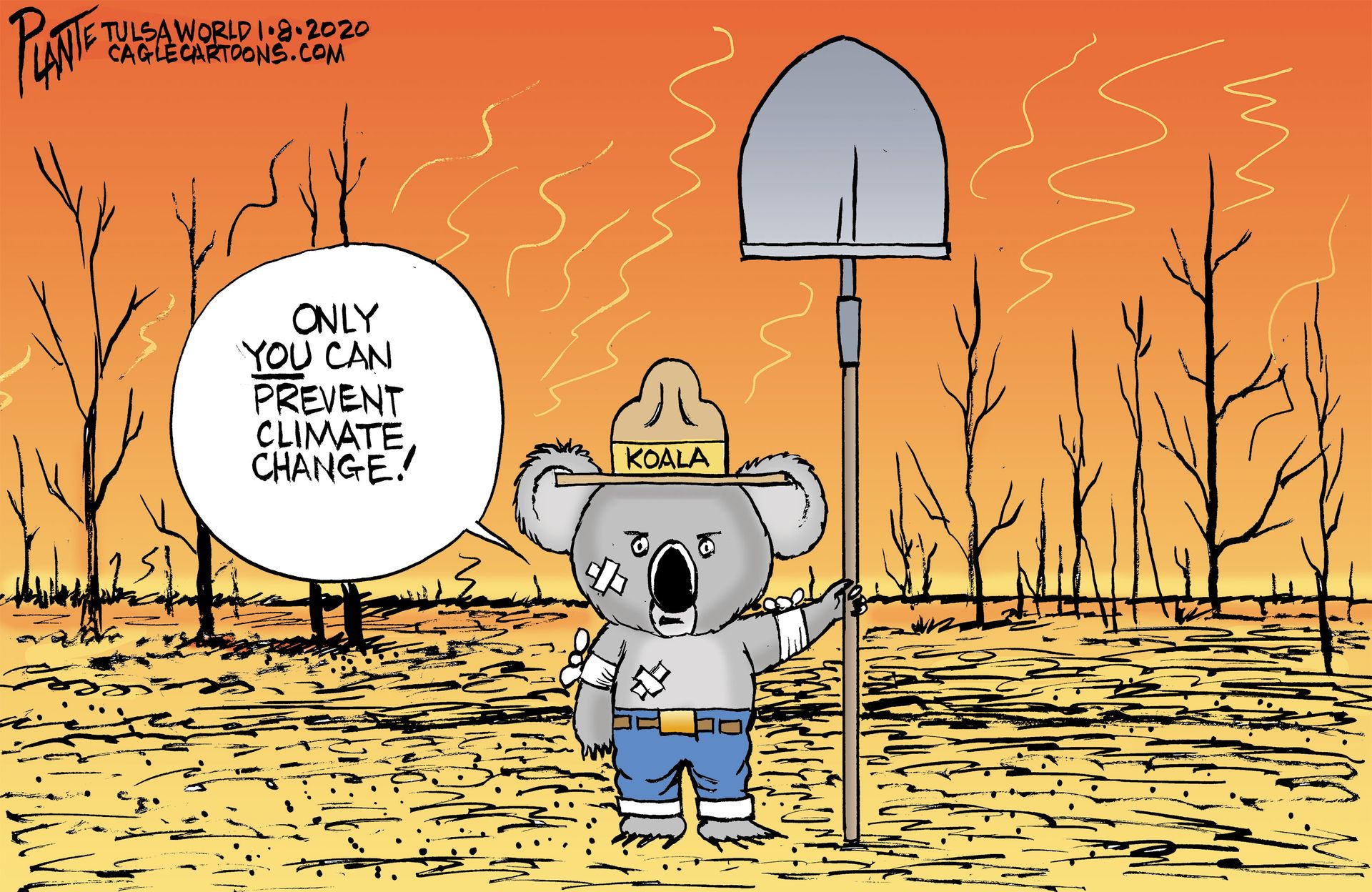 Editorial Cartoon World Australia wildfires koala | The Week