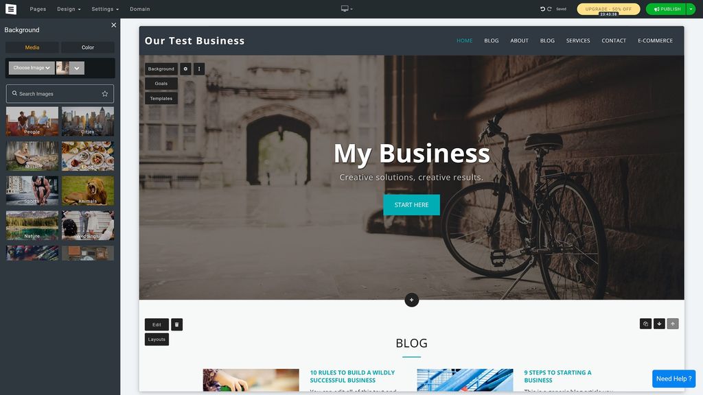 Site123 review | Creative Bloq