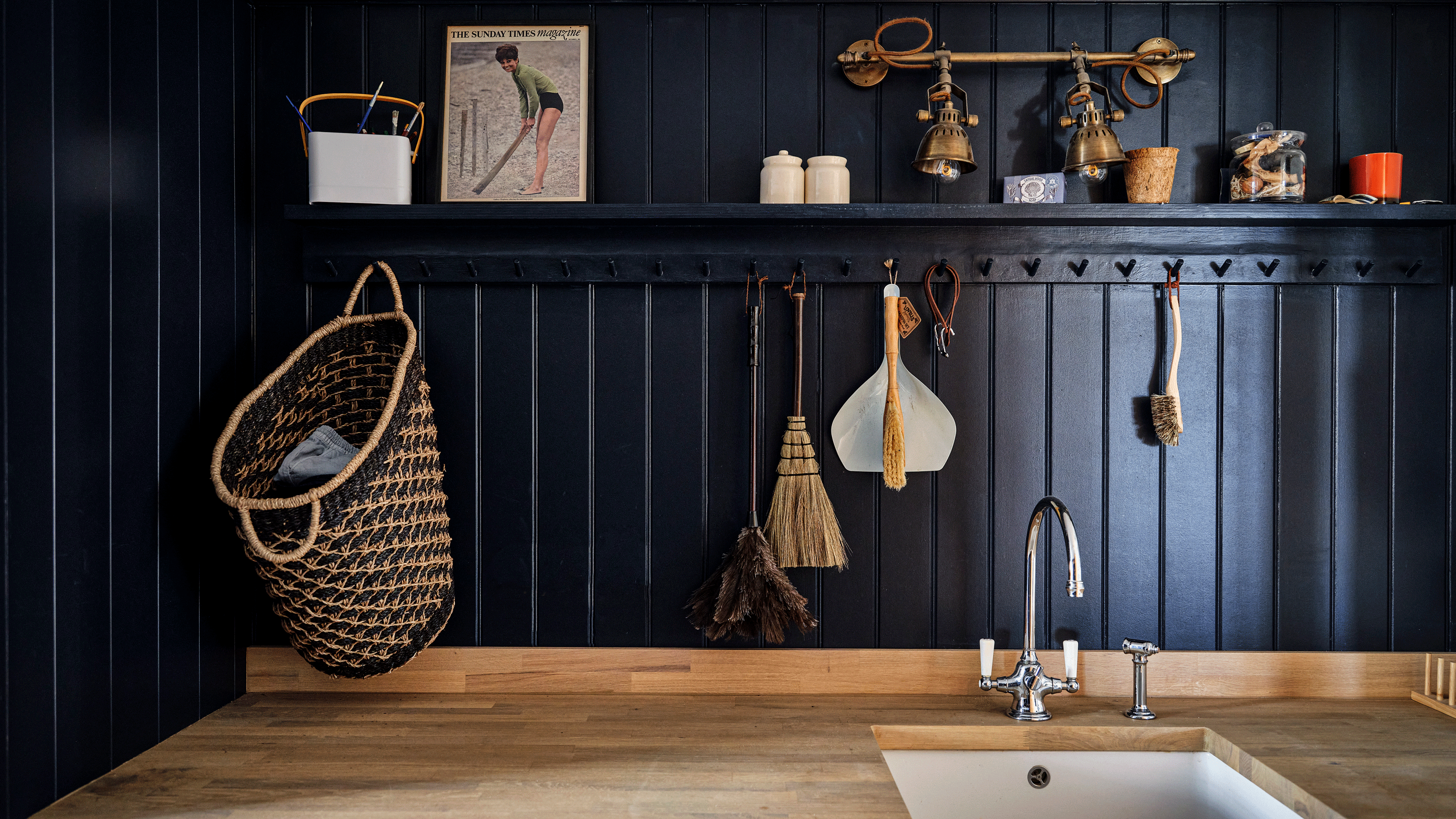 A tiny utility is the secret to squeezing in laundry space | Ideal Home