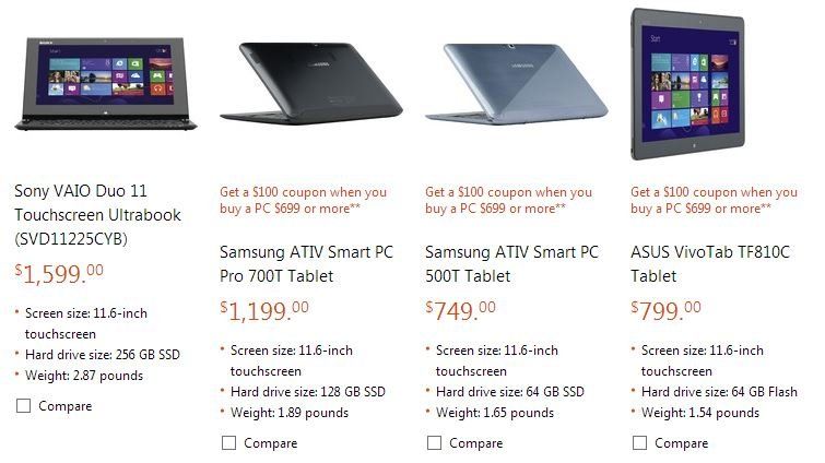 Microsoft Store offering $100 vouchers on new PC computers | Windows ...