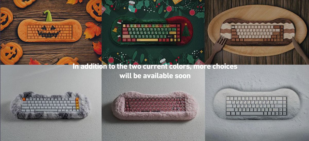 Cat themed fur-wrapped tri-mode keyboard now available for $240 ...