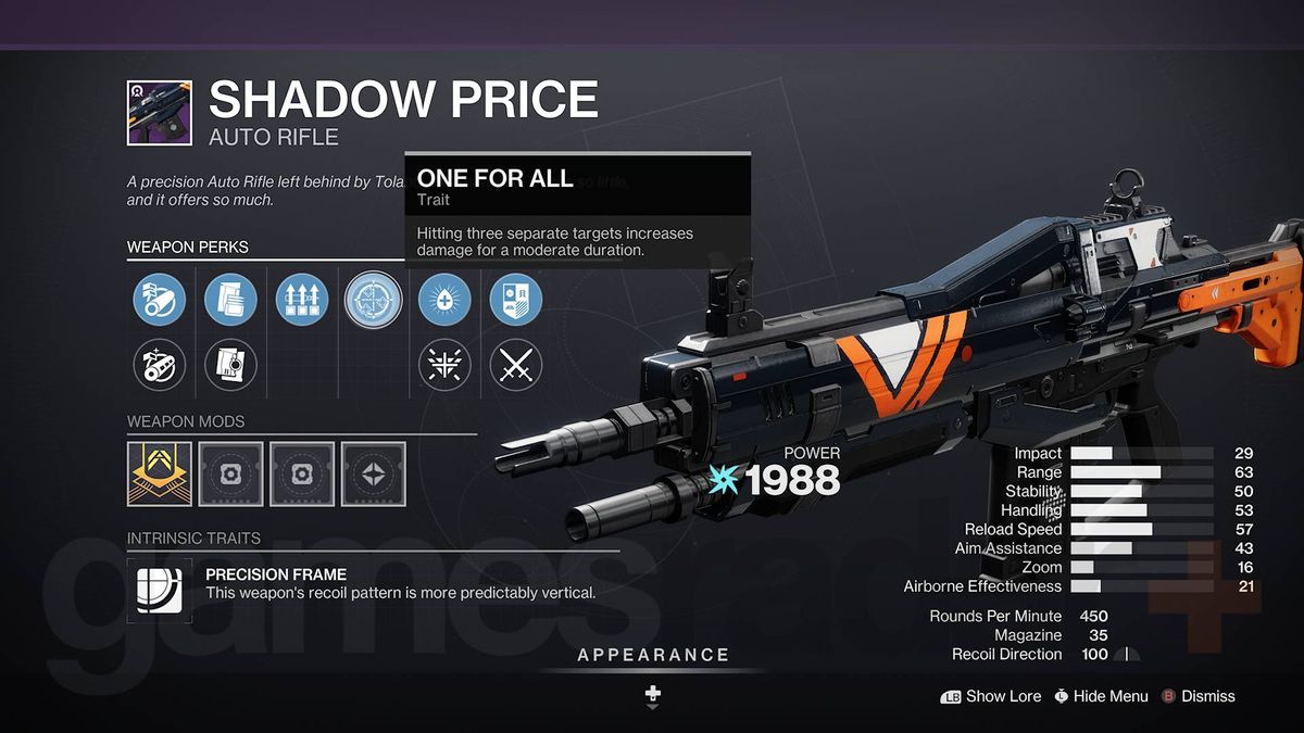 The best Destiny 2 Shadow Price god rolls to chase | GamesRadar+