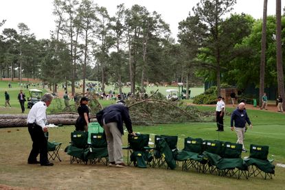 Watch The Terrifying Moment Three Trees Fall Down During Round Two Of ...
