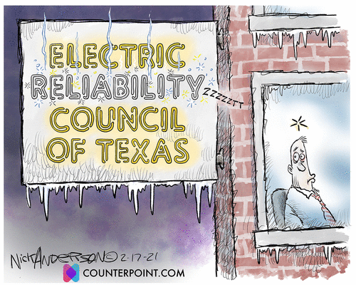 Editorial Cartoon U.S. texas electricity power outages | The Week