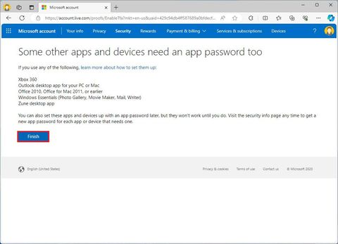 How to set up two-factor authentication (2FA) on a Microsoft account ...