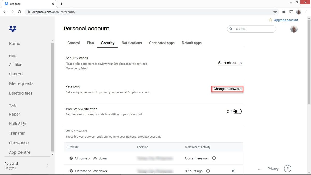 How to change or reset your Dropbox password or reset it | TechRadar