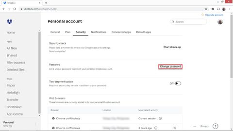 How to change or reset your Dropbox password or reset it | TechRadar