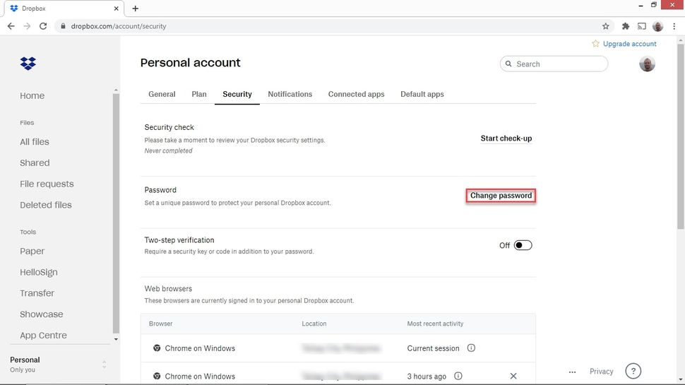 How to change or reset your Dropbox password or reset it | TechRadar