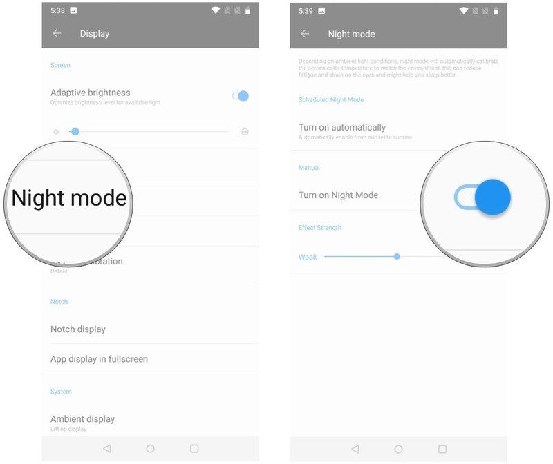 How to activate Night Mode on the OnePlus 6 | Android Central