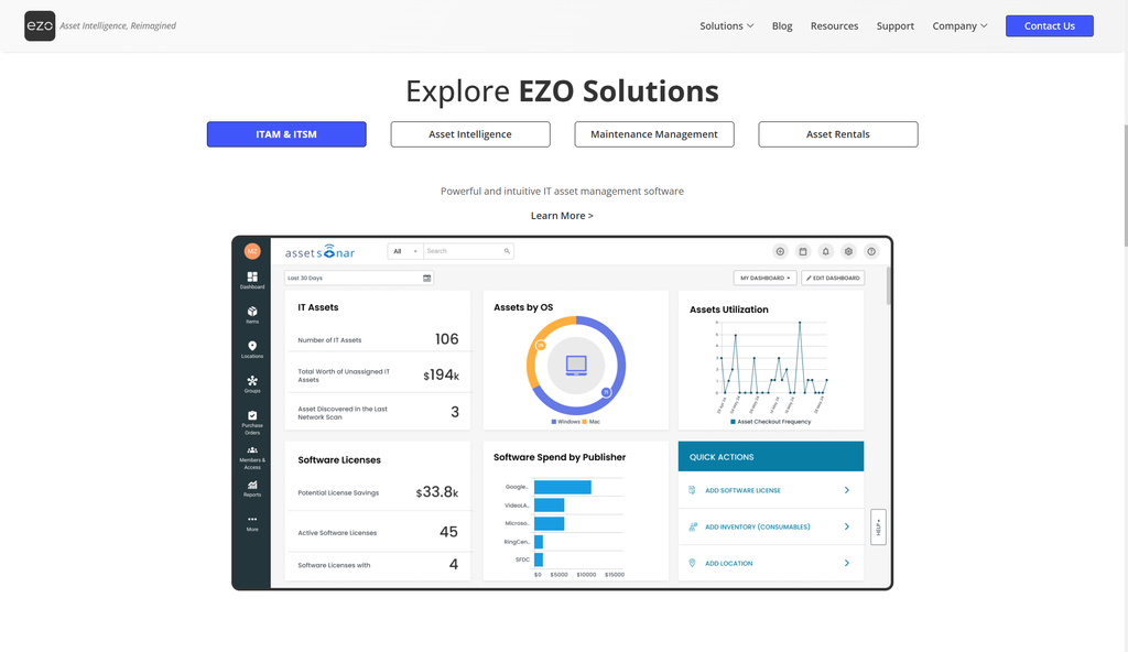 I tried out Ezo, and found it to be a reliable asset management ...