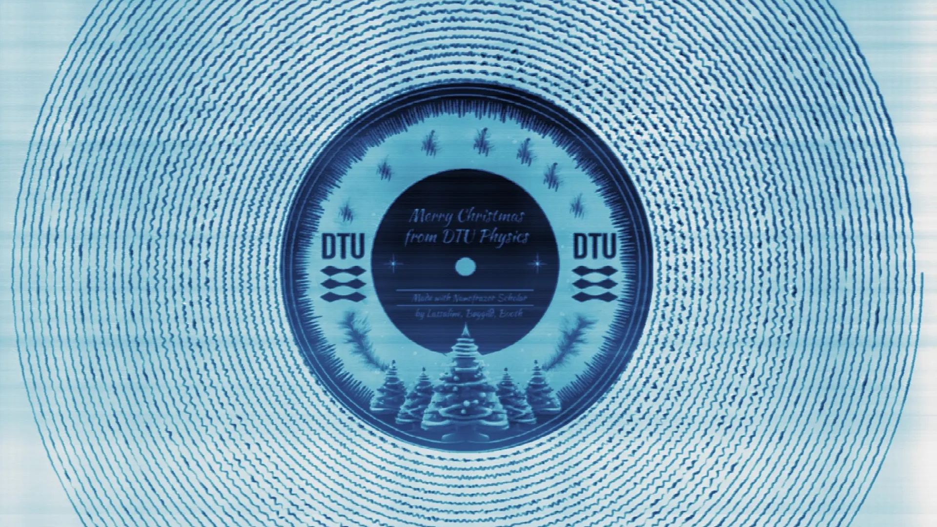 Diese Musikplatte ist so winzig, dass sie in die Rille einer normalen ...