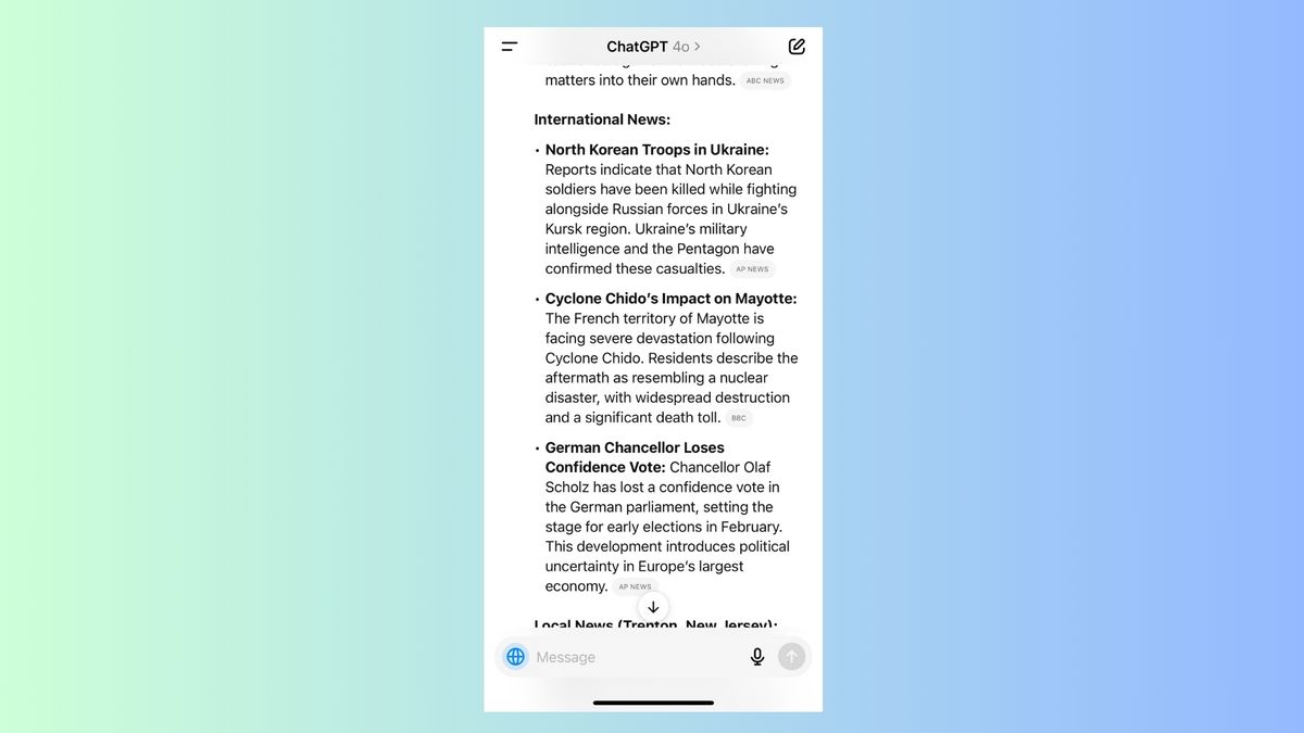 I just went hands-on with ChatGPT search on mobile – here’s why I'm ...