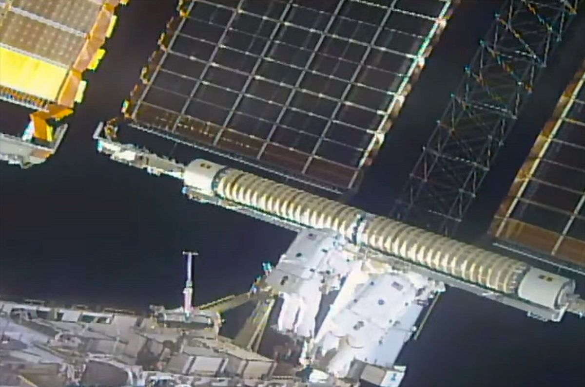 Spacewalking astronauts deploy second new solar array for space station ...