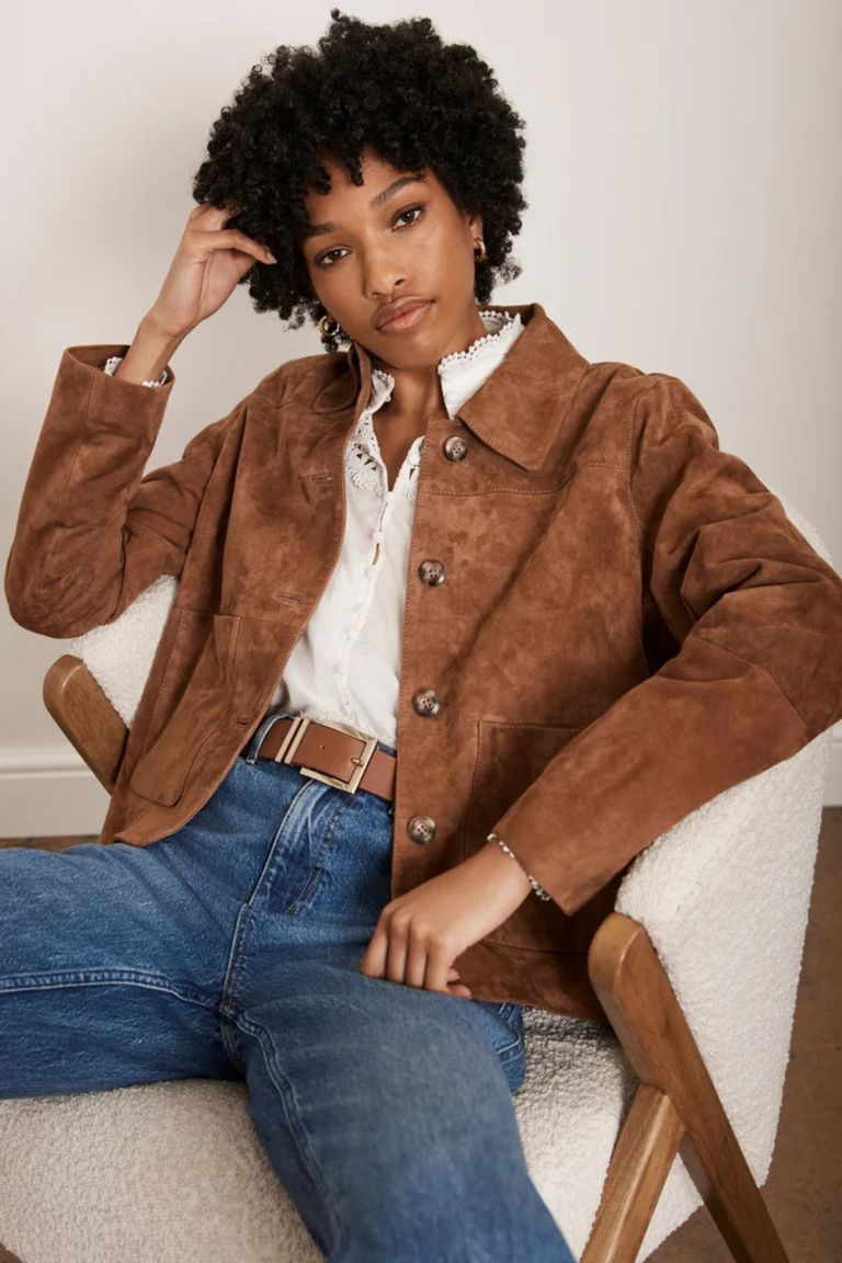 The best brown suede jackets to buy now | Marie Claire UK