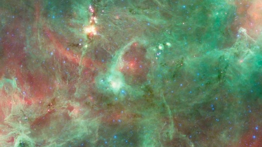 How did this 20-light-year-wide 'Diamond Ring' form in space? Maybe a ...