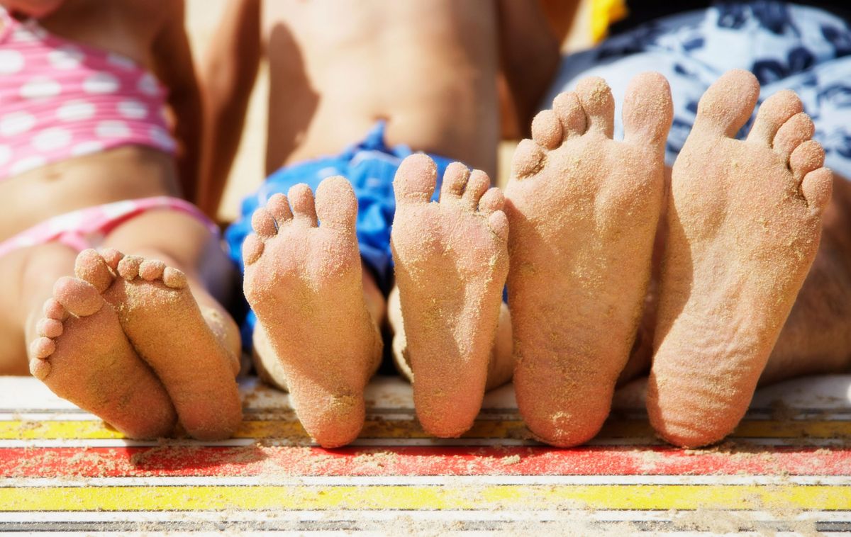 Mum shares clever hack for getting sand off your toes | GoodtoKnow