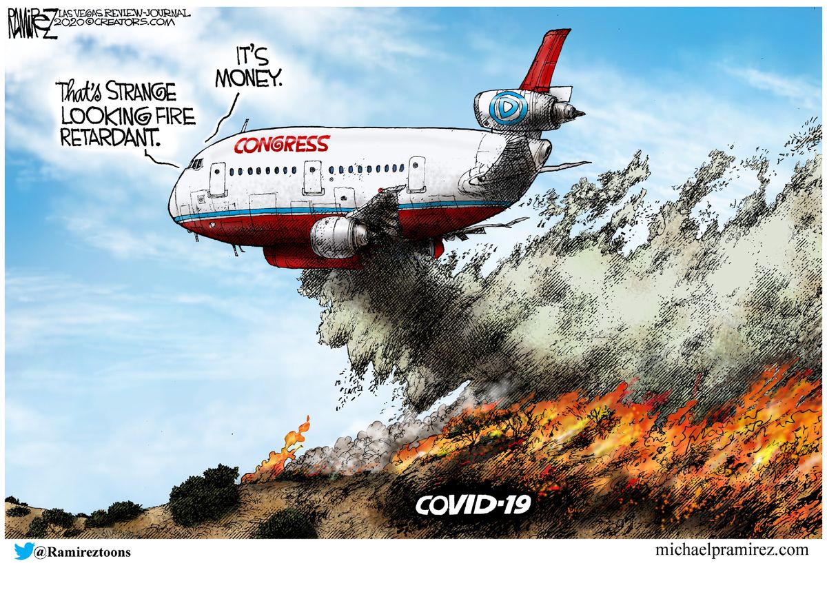 Political Cartoon U.S. Congress coronavirus money | The Week