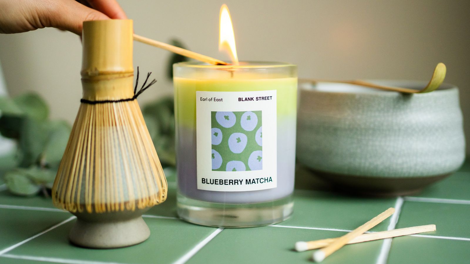 Blank Street has turned its Blueberry Matcha into a candle | Ideal Home