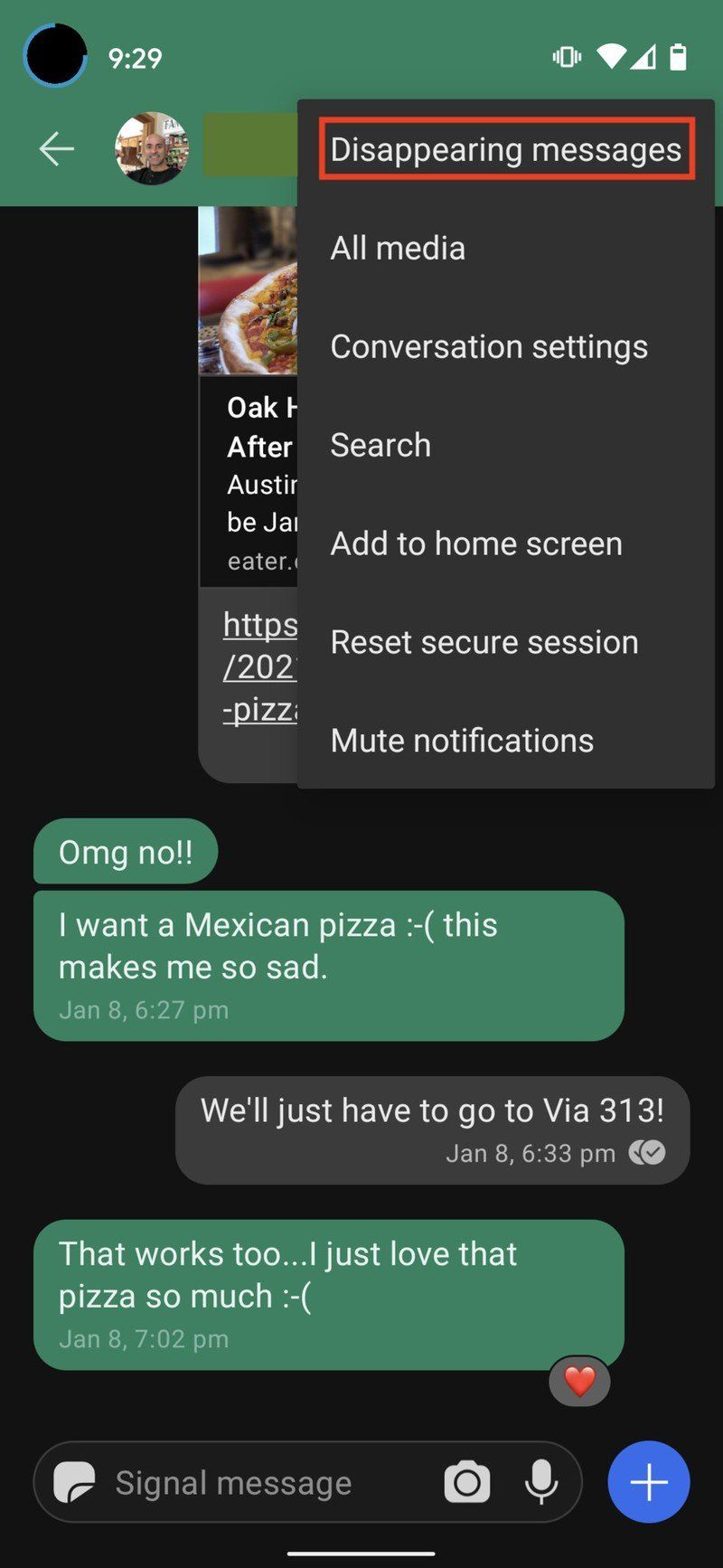 How to send disappearing messages in Signal | Android Central