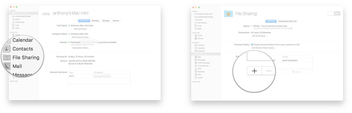 How To Set Up File Sharing On Macos Server Imore