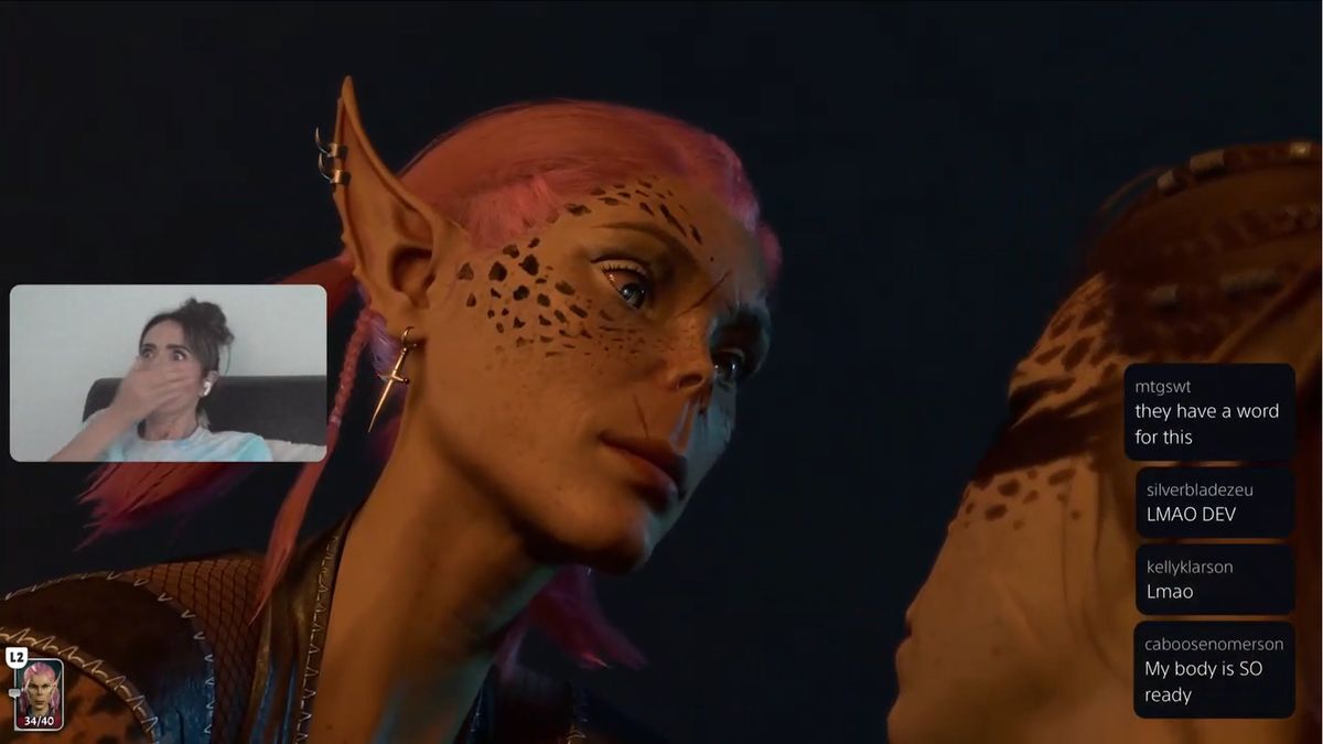 "Where did that hand just go?": Lae'zel's actor sleeps with Lae'zel ...