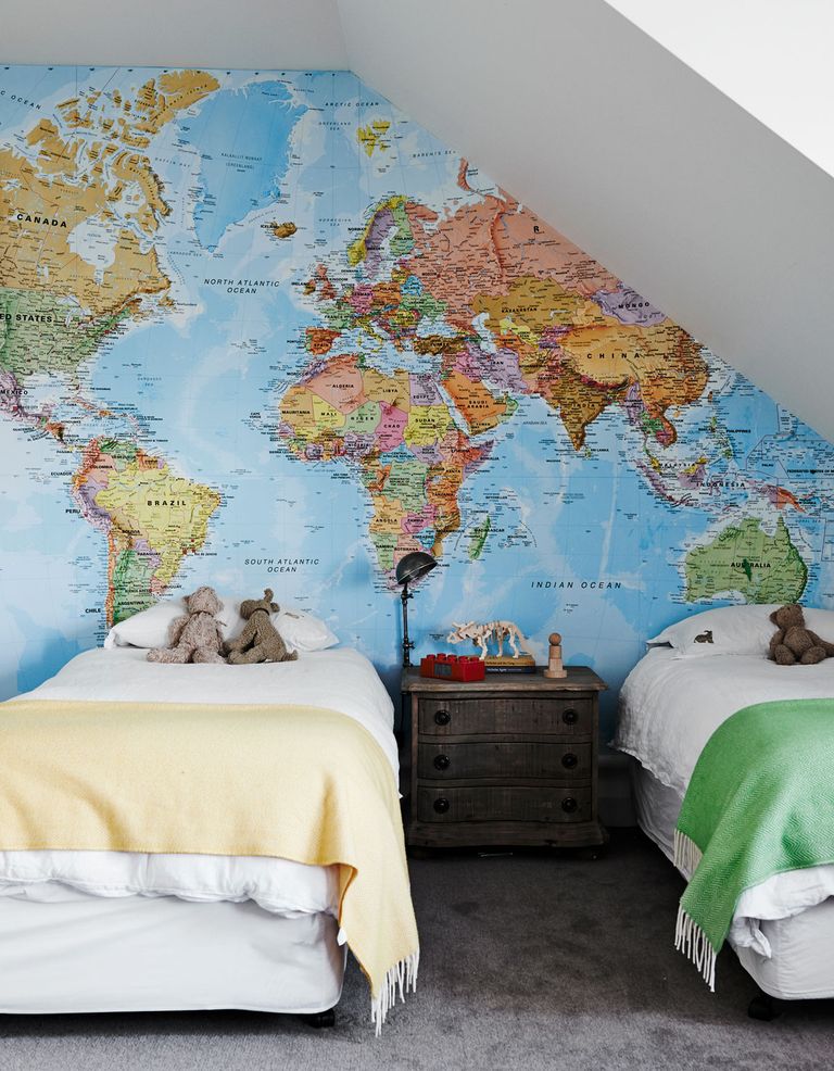 Trending: The Best World Map Murals and Map Wallpapers