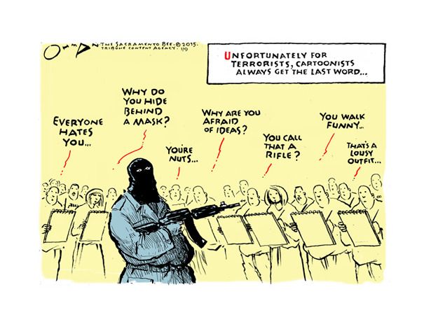 Editorial cartoon terrorism cartoonists last word | The Week