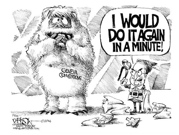 Political cartoon Dick Cheney Senate torture report | The Week