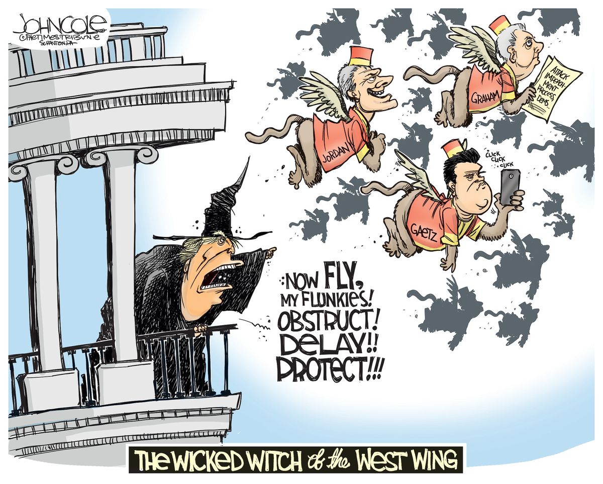 Political Cartoon U.S. Wicked Witch Of The West Wing Trump Impeachment ...