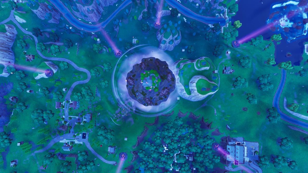 Fortnite's floating island update: it's summoning something over Loot ...