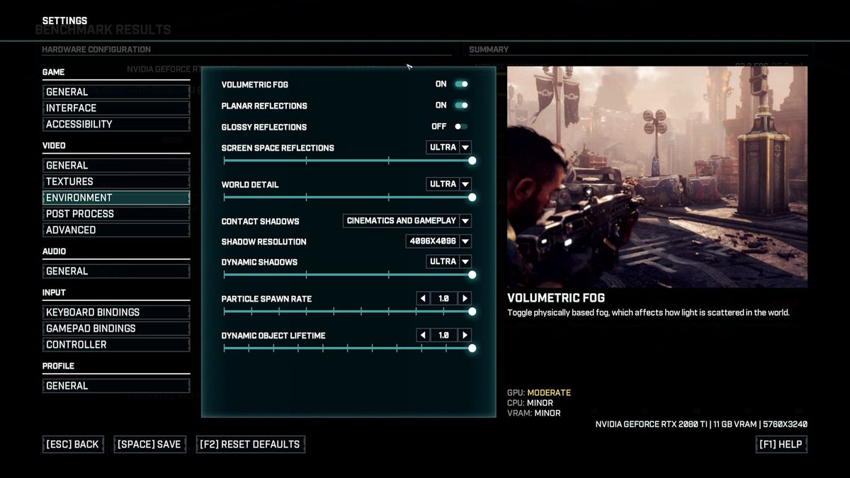 Gears Tactics has a huge pile of graphics and UI settings for PC ...