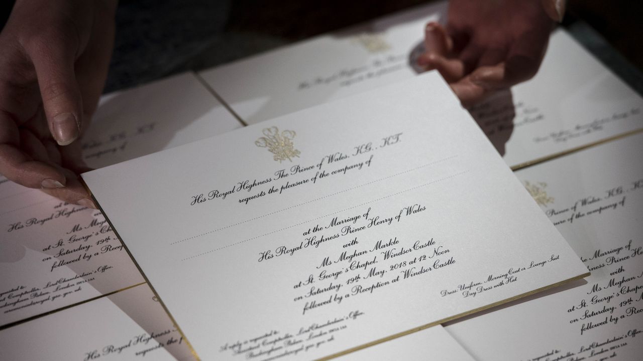 Comparing Royal Family Wedding Invitations Through the Years | Marie Claire
