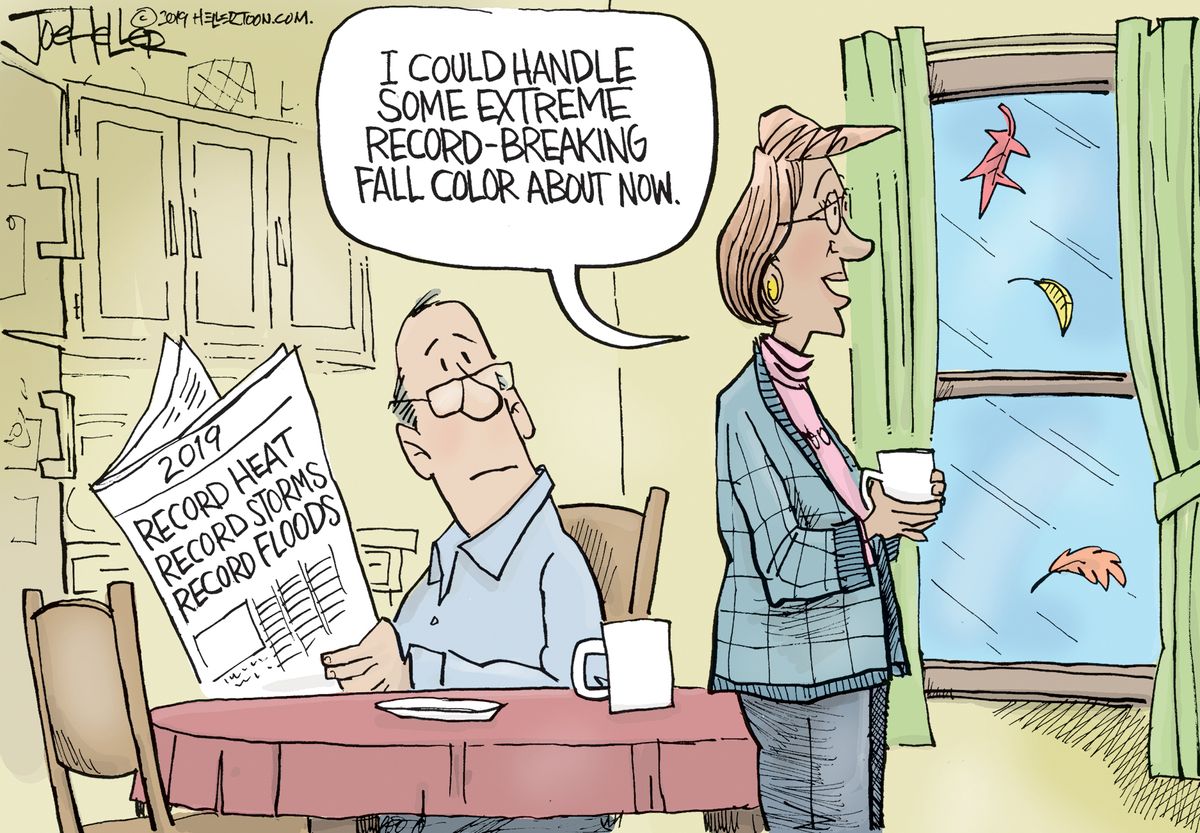 Editorial Cartoon U.S. Record Breaking Fall Weather | The Week