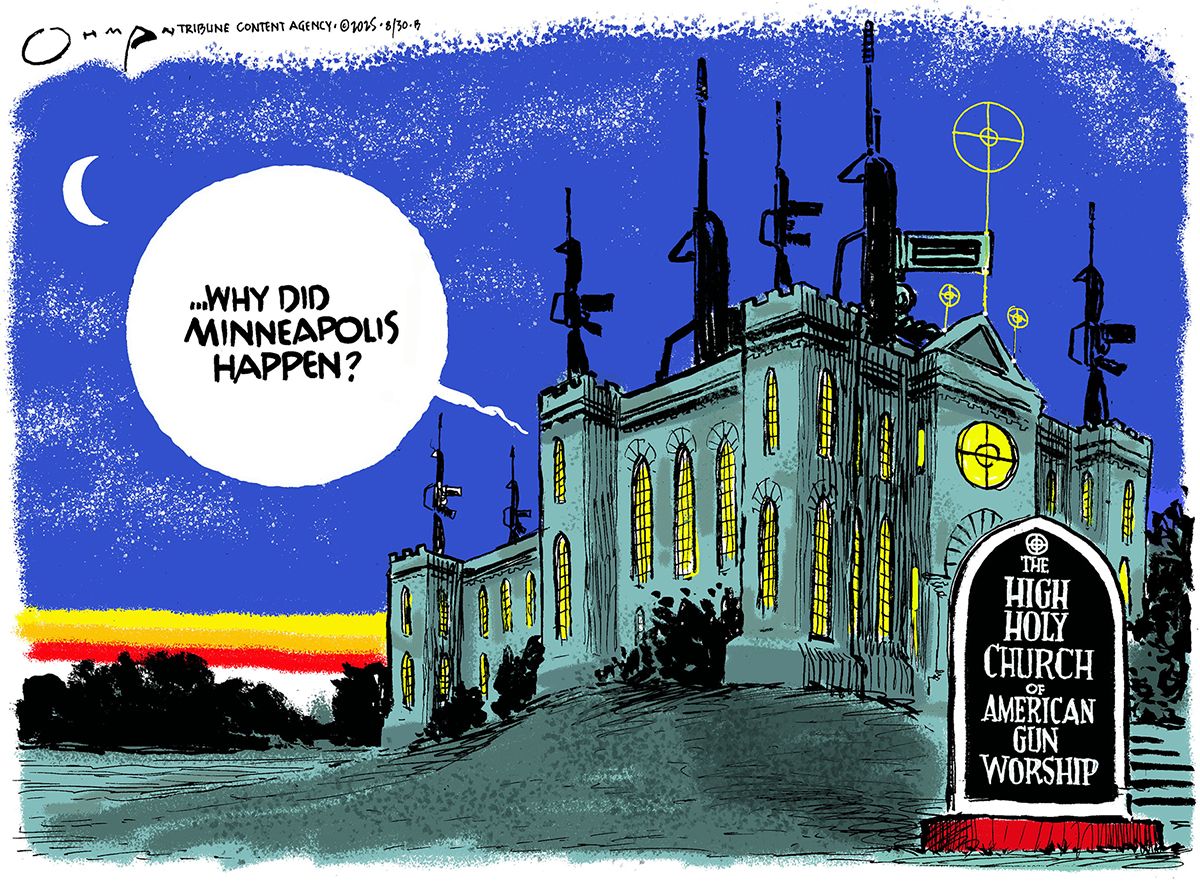 5 bullseye cartoons about the reasons for mass shootings | The Week