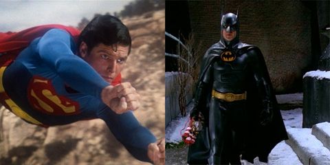 The Christopher Reeve Superman And Michael Keaton Batman Costumes Are ...