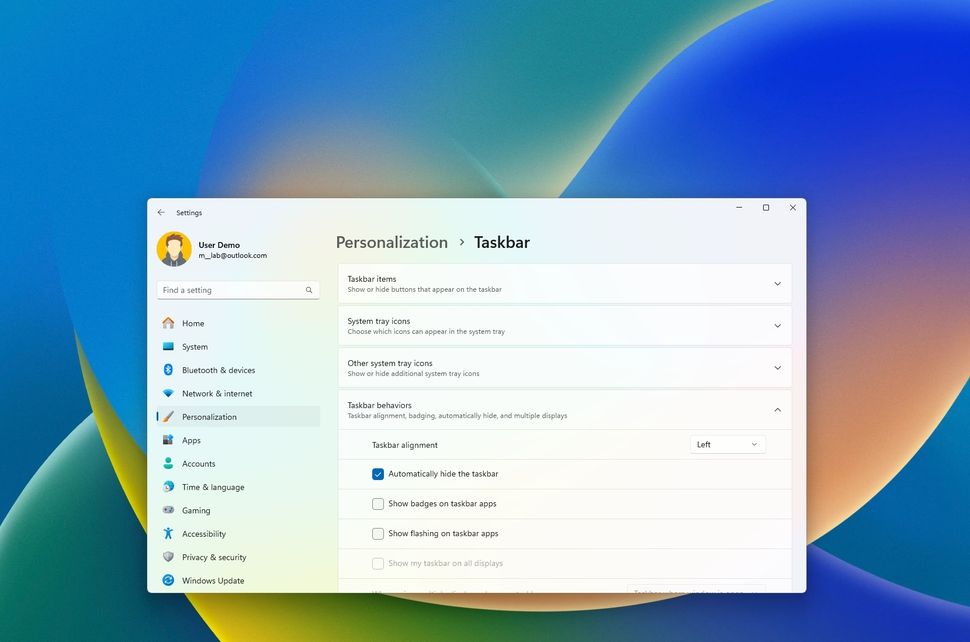 How to enable Taskbar auto-hide on Windows 11 | Windows Central