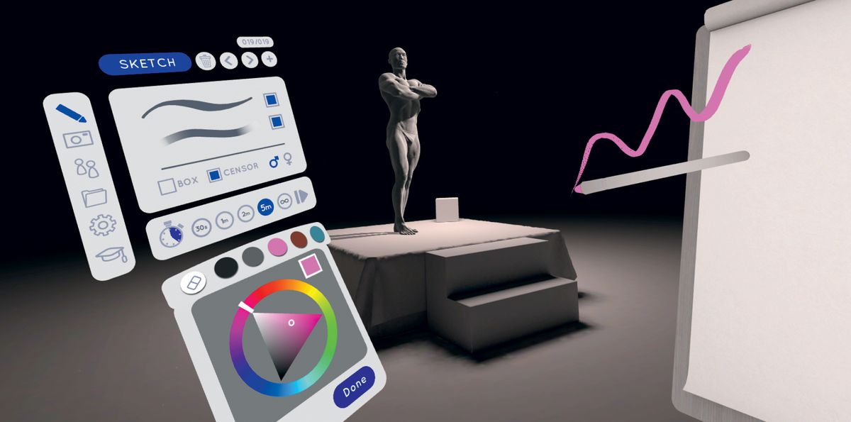 How to create a life drawing with Gesture VR | Creative Bloq